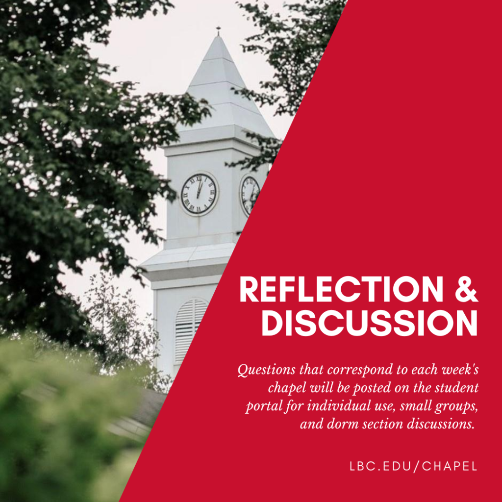 Chapel 2020: Engaging Scripture | Forming Disciples | Building ...